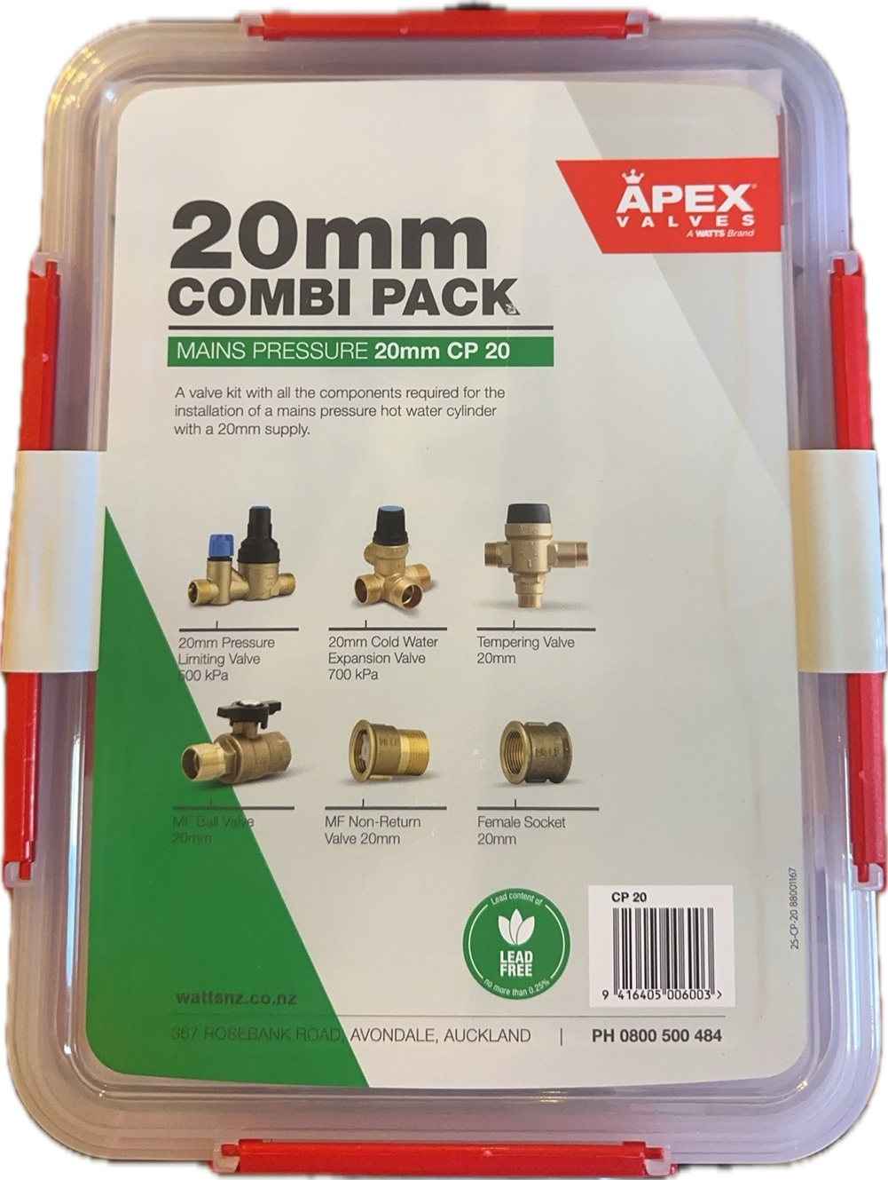 APEX Valve mains pressure comb pack kit – Tap Warehouse