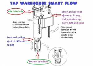 Tapwarehouse Toilet tank Bottom & Side Entry Valve – Tap Warehouse